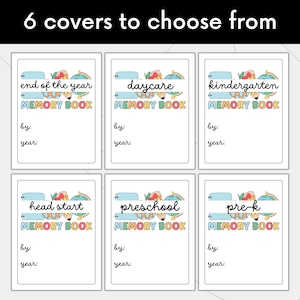 End of the Year Memory Book for Preschool, Kindergarten | Printable End ...