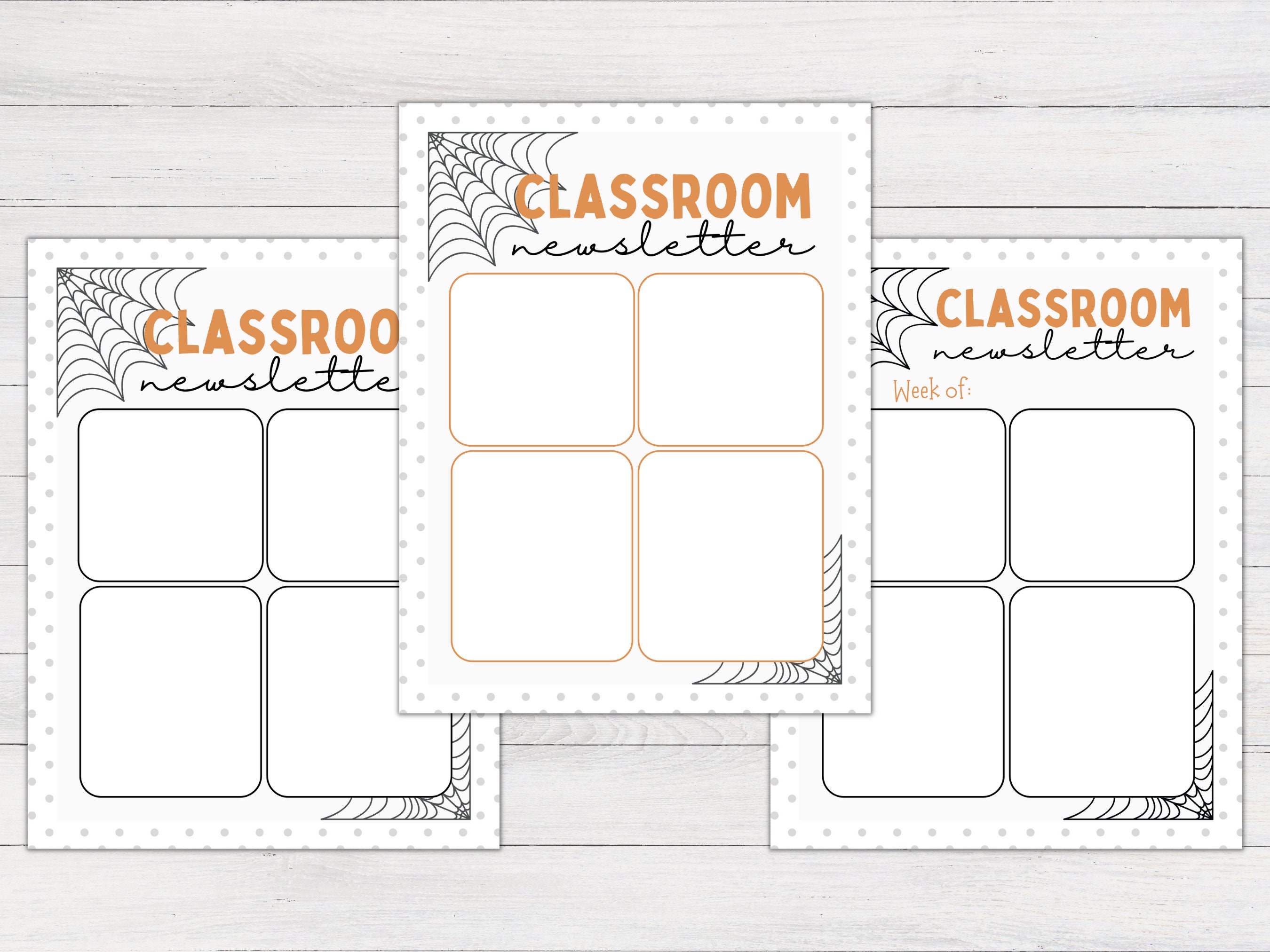 Editable Halloween Newsletter Editable Newsletter Template - Etsy