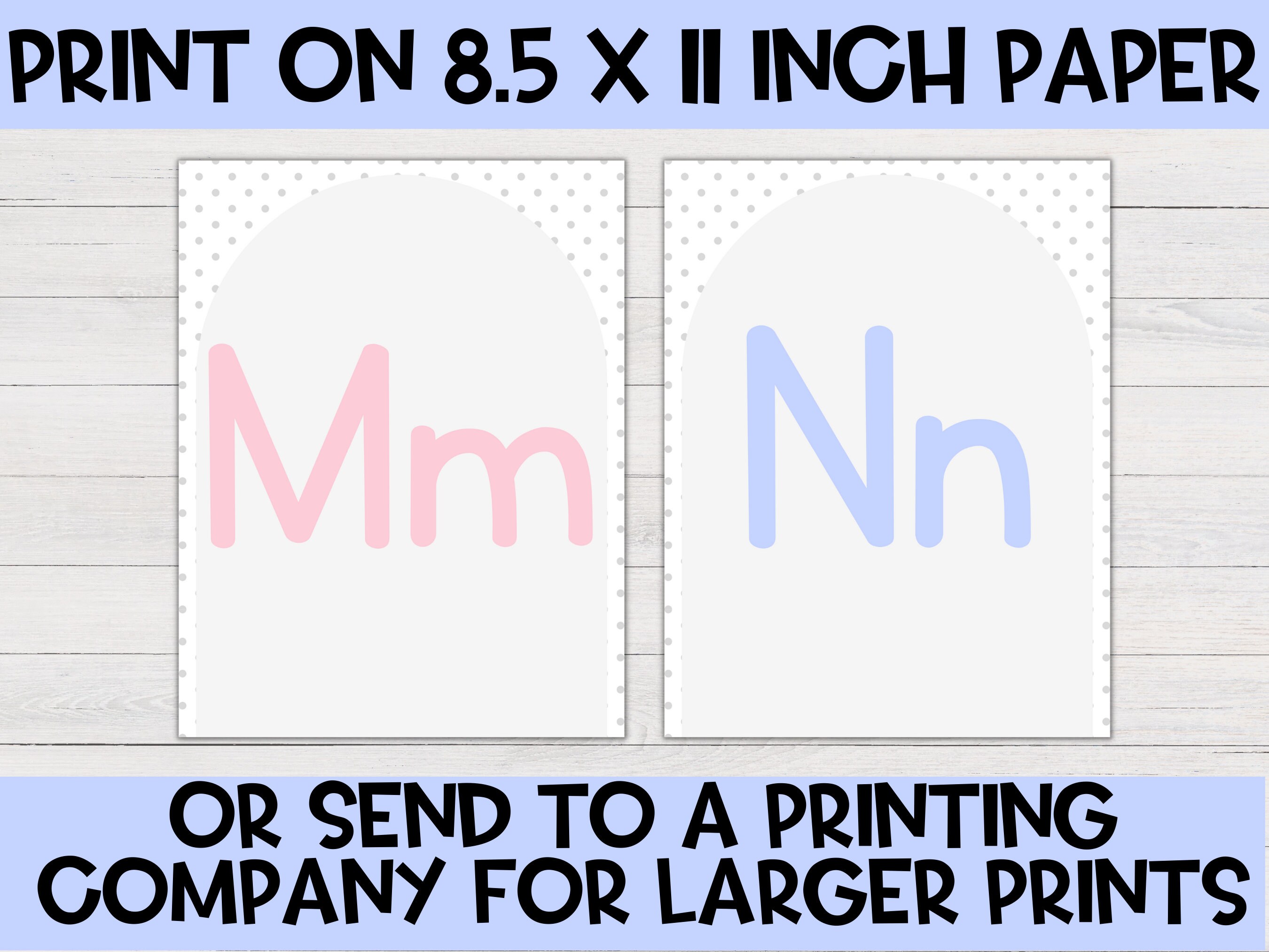 Pastel Rainbow Alphabet Posters Printable Wall Art Nursery - Etsy