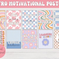 Retro Bulletin Board Letters for Retro Classroom Decor, Groovy Bulletin ...