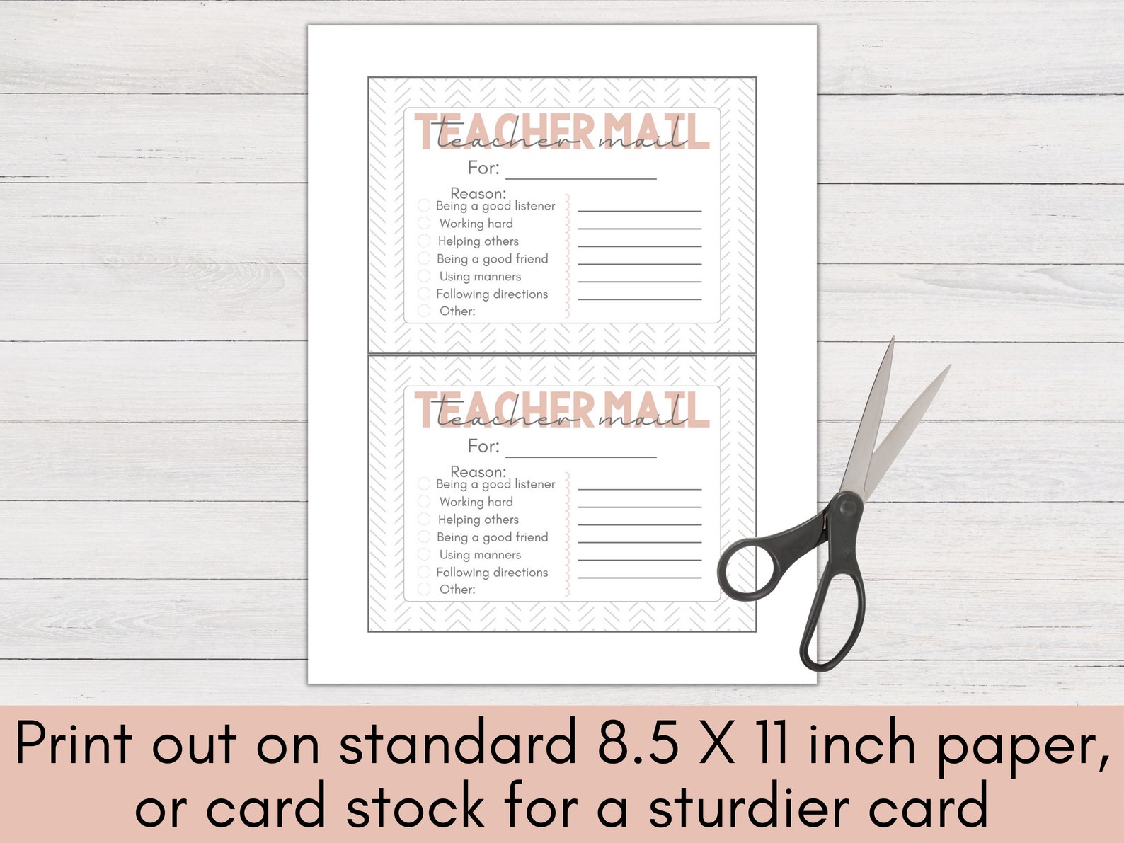 Printable Boho Teacher Mail | Neutral Teacher Mail, Back to School ...