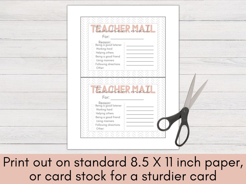 Printable Boho Teacher Mail | Neutral Teacher Mail, Back to School ...