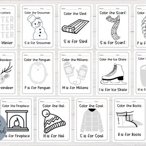 Winter Worksheet Bundle for Kindergarten and Preschool | Homeschool ...