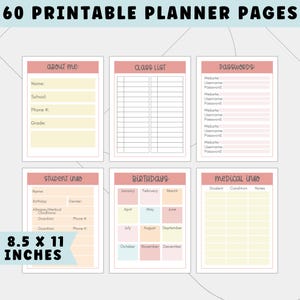 2025-2026 Teacher Planner Printable | Editable Teacher Planner PDF ...