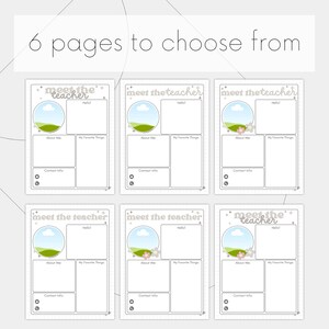 Editable Meet the Teacher Template, Neutral Retro Back to School ...