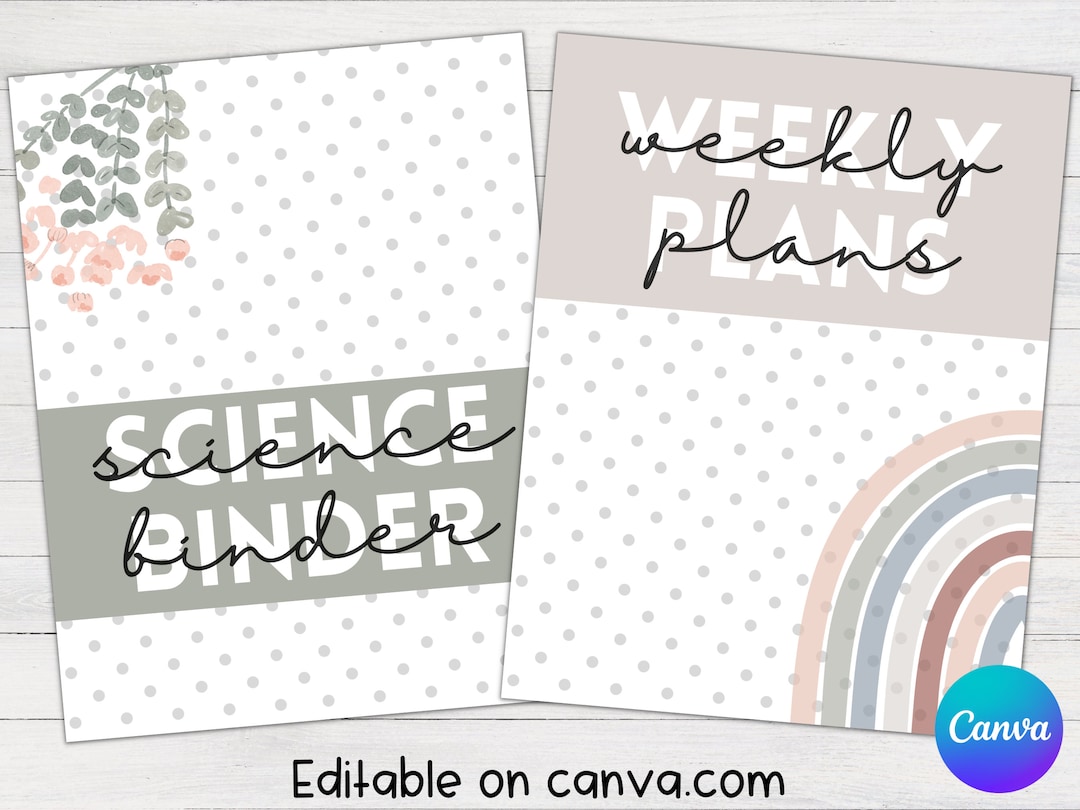 Binder Cover and Spines | Editable | Boho Rainbow, Binder Covers ...