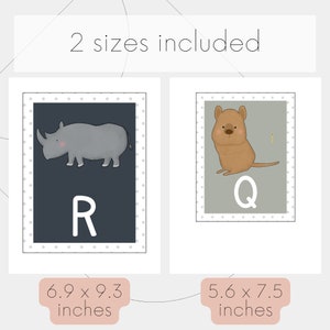 Boho Rainbow Animal Alphabet Posters for Boho Classroom Decor ...