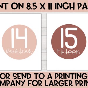 Boho Rainbow Number Posters, Classroom Decor, Classroom Posters ...