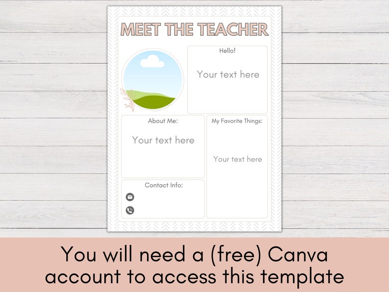 Meet the Teacher Template Boho Meet the Teacher Neutral - Etsy