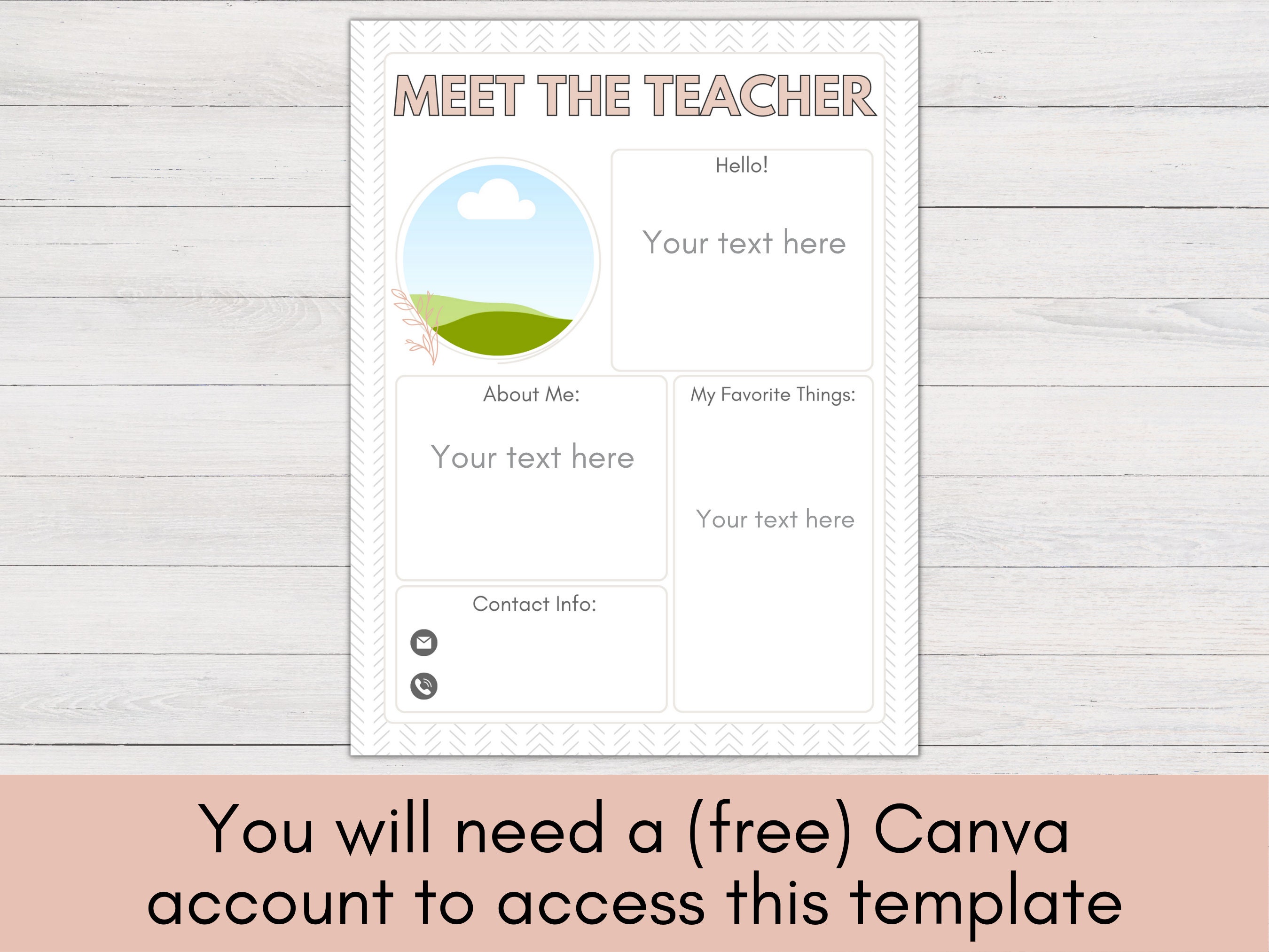 Meet the Teacher Template Boho Meet the Teacher Neutral - Etsy