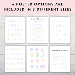 Pastel Educational Posters | Pastel Classroom Decor, Classroom Posters ...