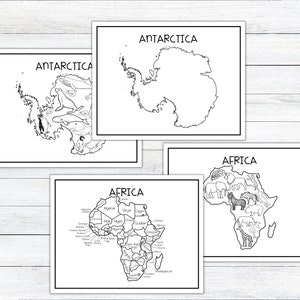 7 Continents Maps and Coloring Sheets | Worksheets, Homeschool ...