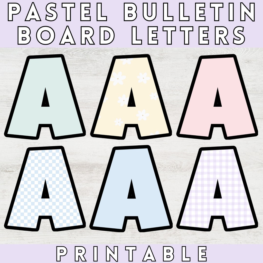 Retro Bulletin Board Letters for Retro Classroom Decor, Groovy Bulletin ...