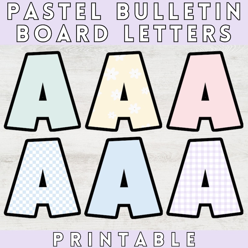 Retro Bulletin Board Letters for Retro Classroom Decor, Groovy Bulletin ...