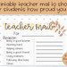 Printable Teacher Mail | Fall, Watercolor, Back to School, Teacher ...
