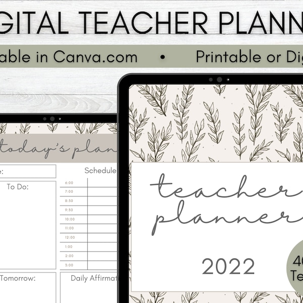 Digital Teacher Planner - Etsy