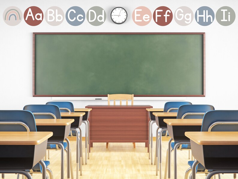 Boho Rainbow Alphabet Posters Classroom Decor Printable Wall - Etsy