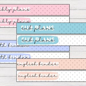 Editable Binder Covers | Pastel Rainbow, Printable Binder Cover, Binder ...