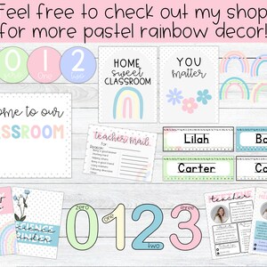 Pastel Rainbow Alphabet Posters | Printable Wall Art, Nursery Wall Art ...