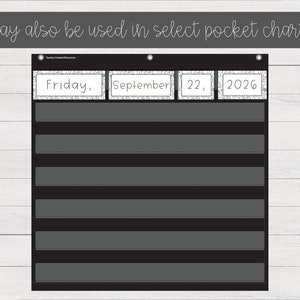 Black and White Flip Calendar | Black and White Classroom Decor ...