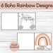 Boho Rainbow Valentine's Day Cards Printable Valentine's Day Cards ...