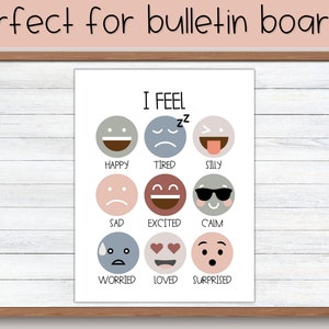 Emotions Poster | Boho Rainbow Emotions Poster, Feelings Poster ...