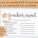 Printable Teacher Mail | Fall, Watercolor, Back to School, Teacher ...