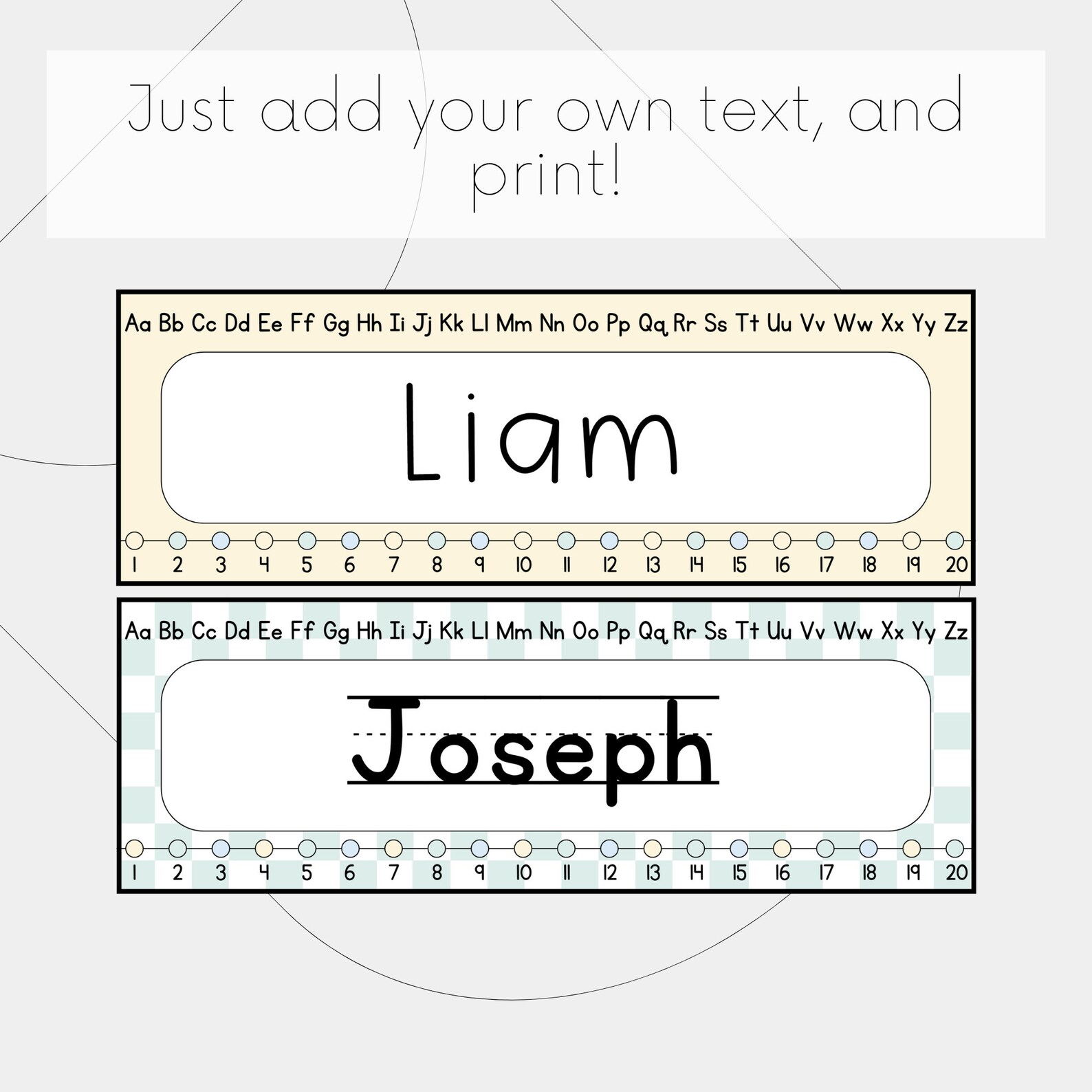 Daisy Pastel Desk Name Tags for Pastel Classroom Decor, Editable Desk ...