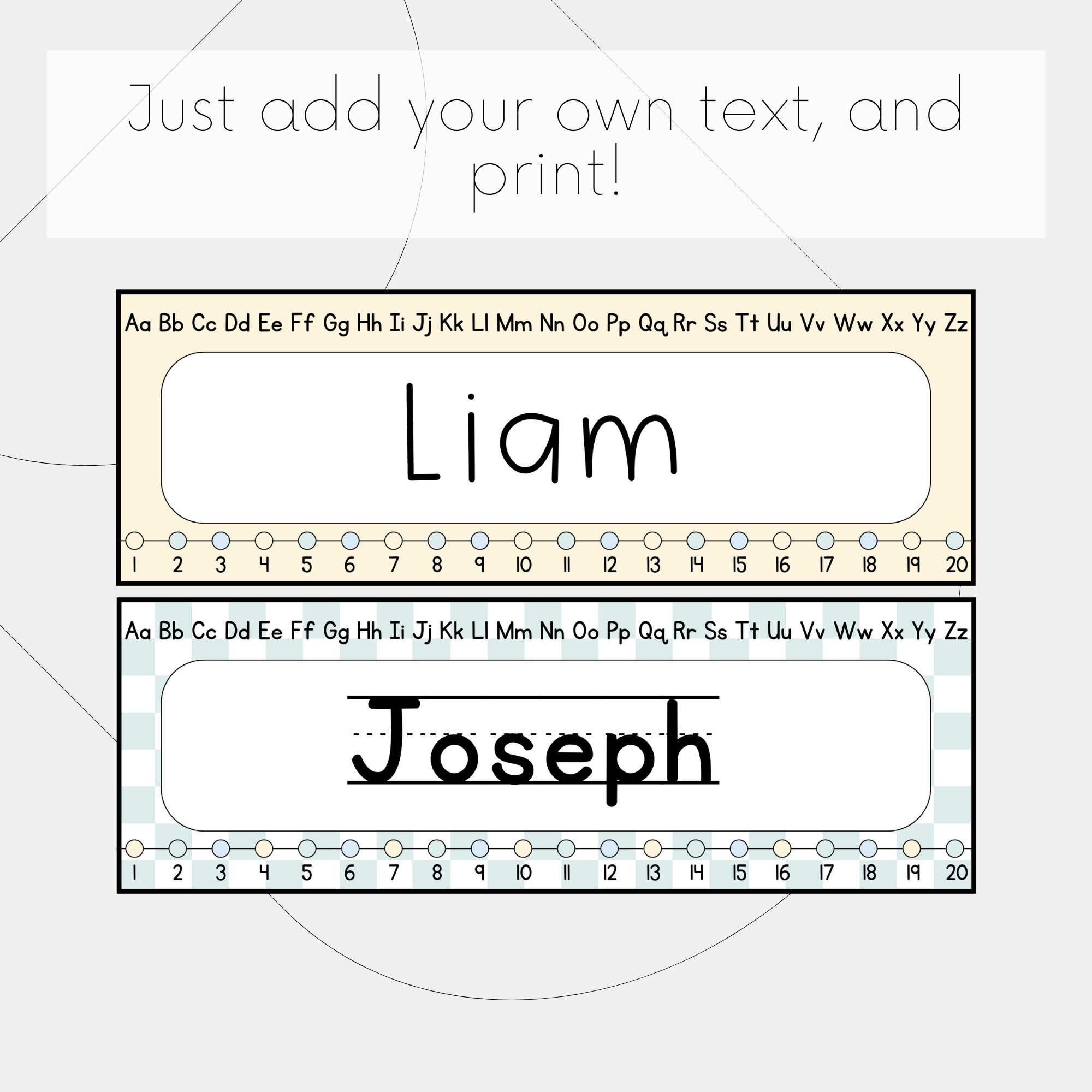 Daisy Pastel Desk Name Tags for Pastel Classroom Decor, Editable Desk ...