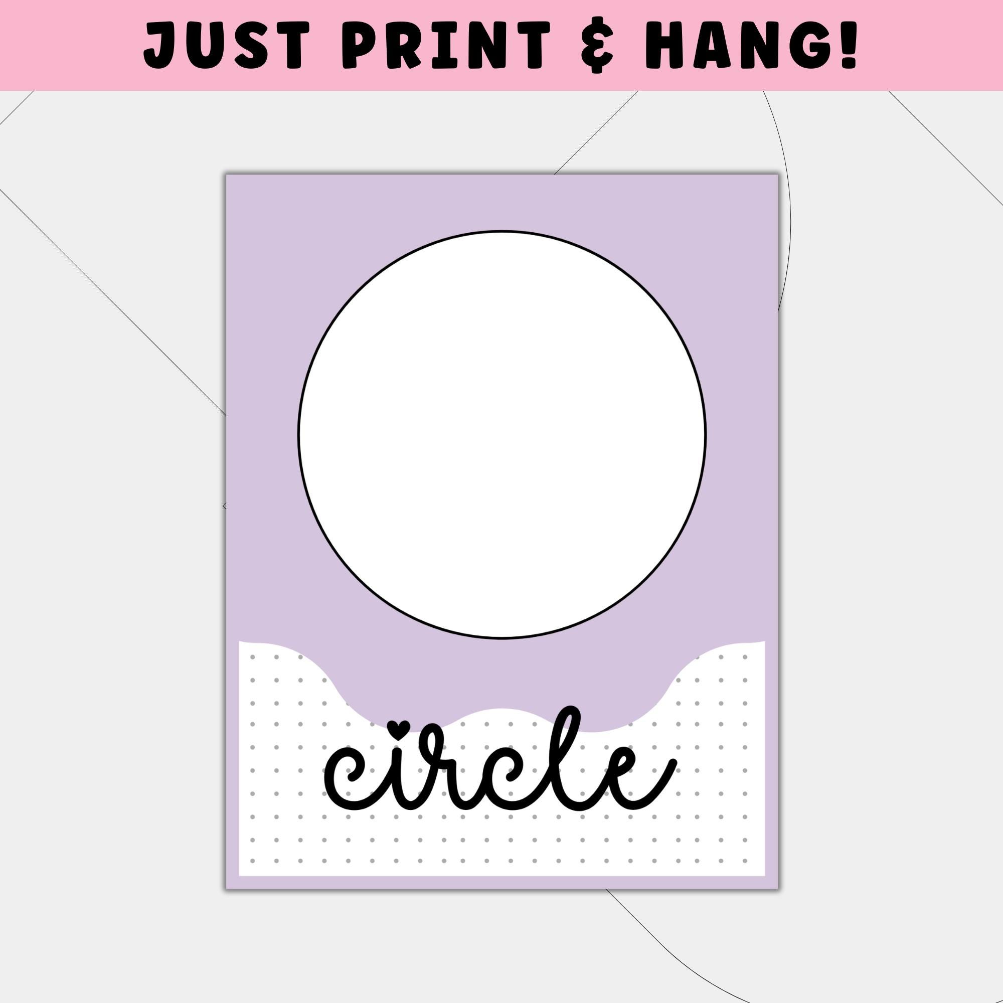 Printable Pastel Rainbow Shape Posters | Classroom Decor, Educational ...