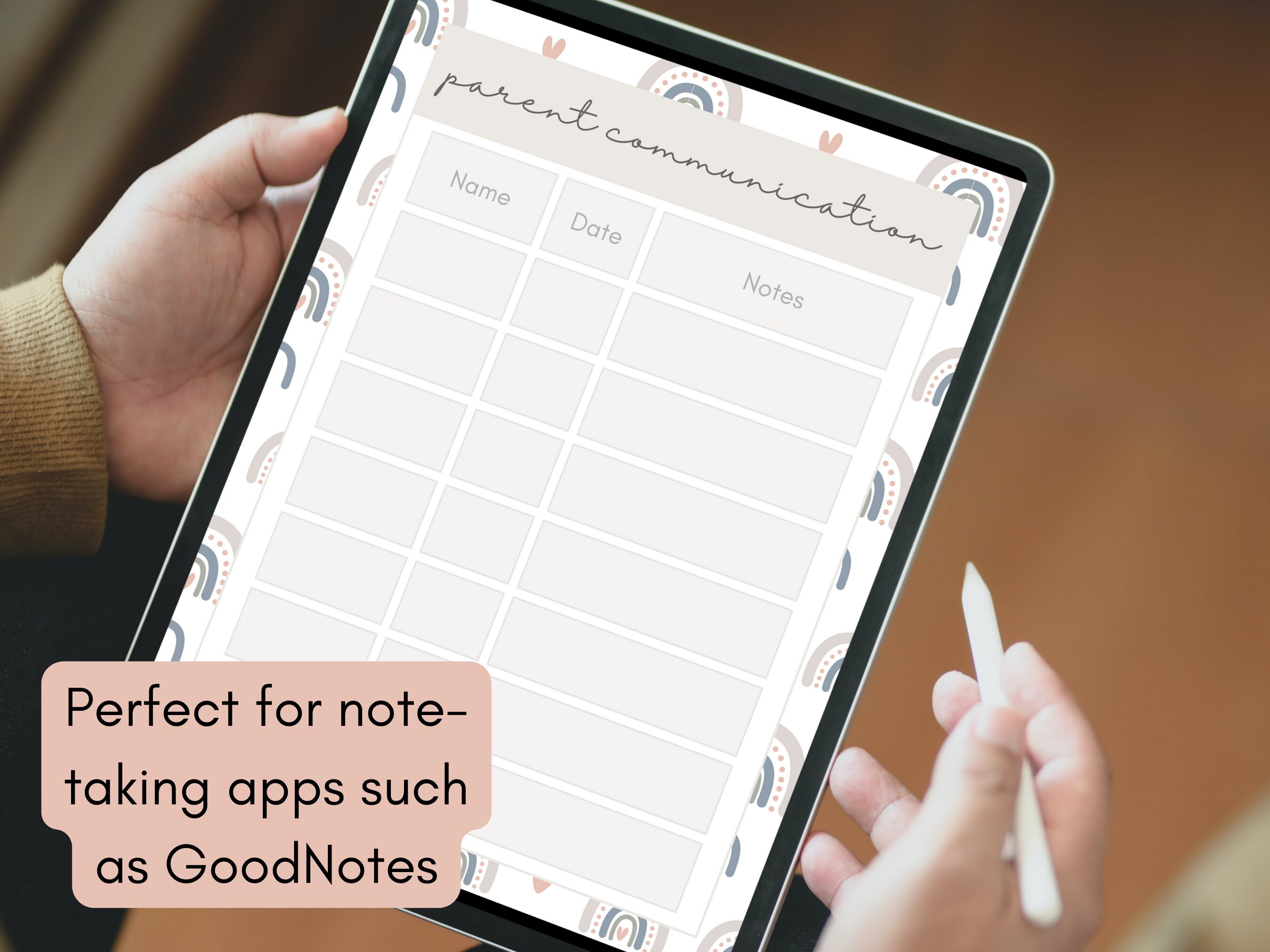 Boho Rainbow Digital Teacher Planner Printable Teacher - Etsy