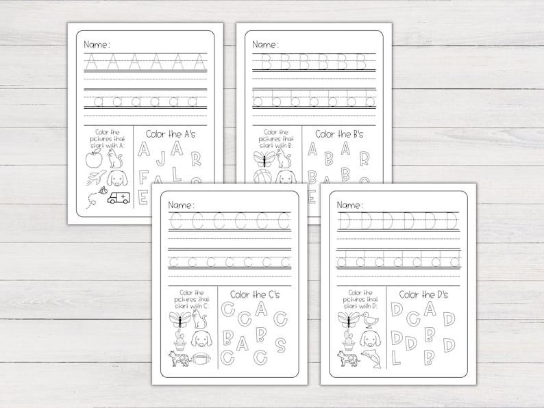 Printable Alphabet Worksheets | Kindergarten Worksheets, Preschool ...