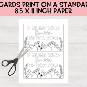 Mother's Day Coloring Cards | Printable Mothers Day Cards, Mothers Day ...