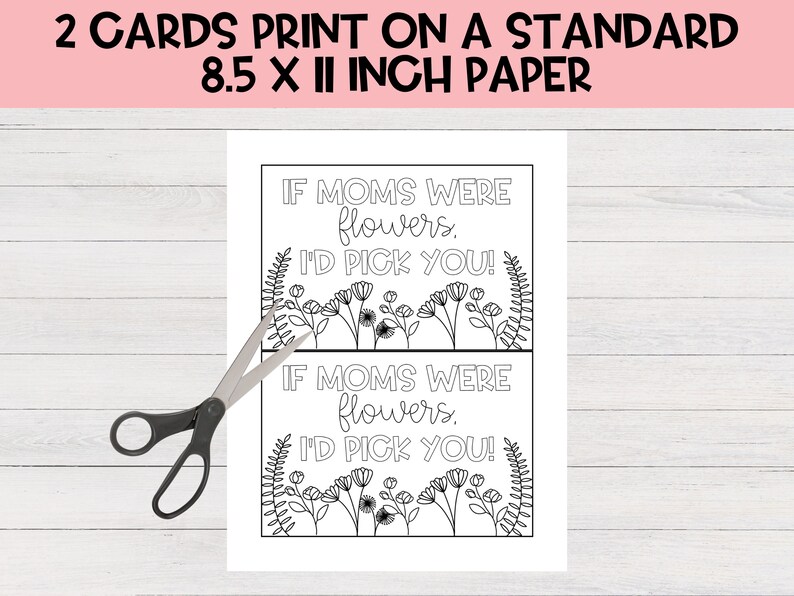Mother's Day Coloring Cards | Printable Mothers Day Cards, Mothers Day ...