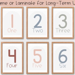 Boho Rainbow Number Posters | Classroom Decor, Classroom Posters ...