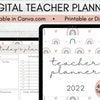 Printable Teacher Planner 2023-2024 Boho Rainbow, Teacher Binder ...