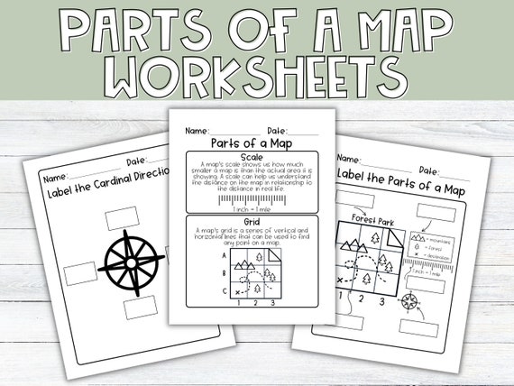 Map Scale For Kids Worksheet