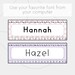 Daisy Pastel Desk Name Tags for Pastel Classroom Decor, Editable Desk ...
