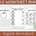 Apple Worksheets Homeschool Worksheet Bundle Preschool - Etsy