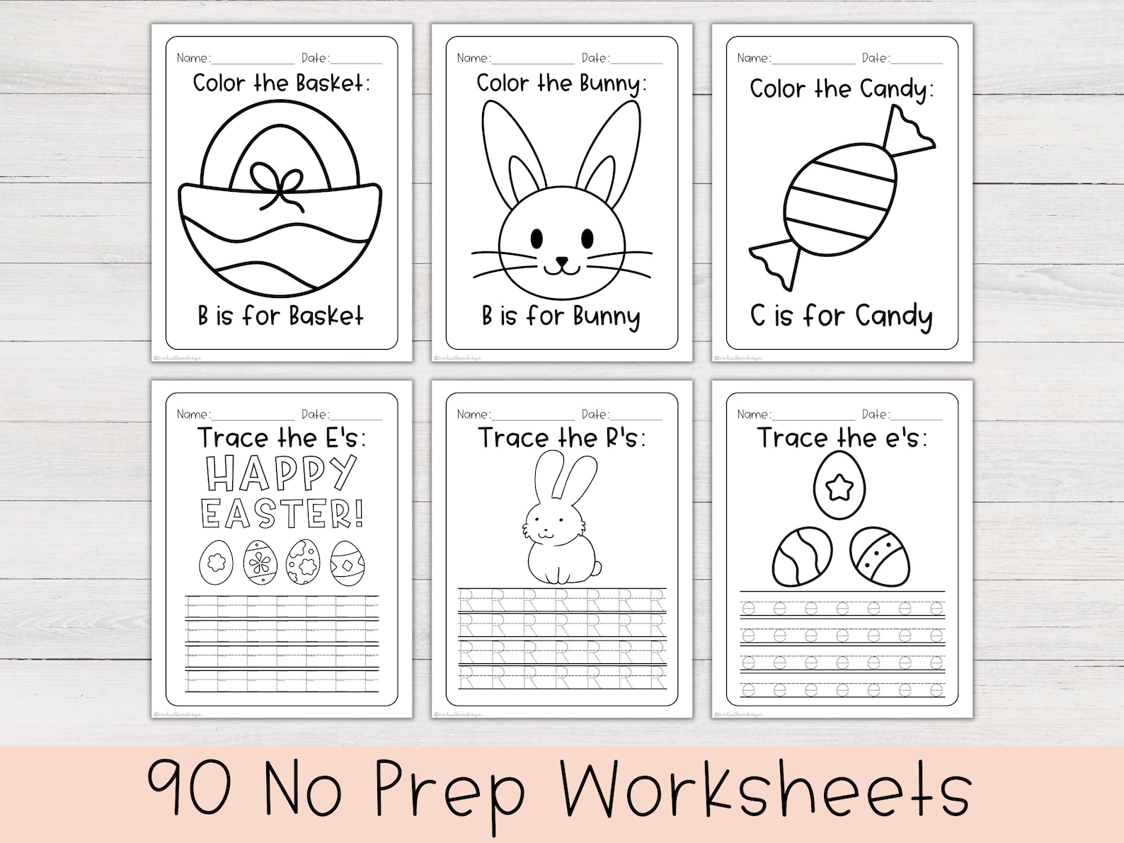 Easter Worksheet Bundle | Preschool Worksheets, Kindergarten Worksheets ...