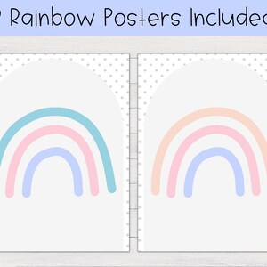 Pastel Rainbow Number Posters | Classroom Decor, 0-20, Number Posters ...