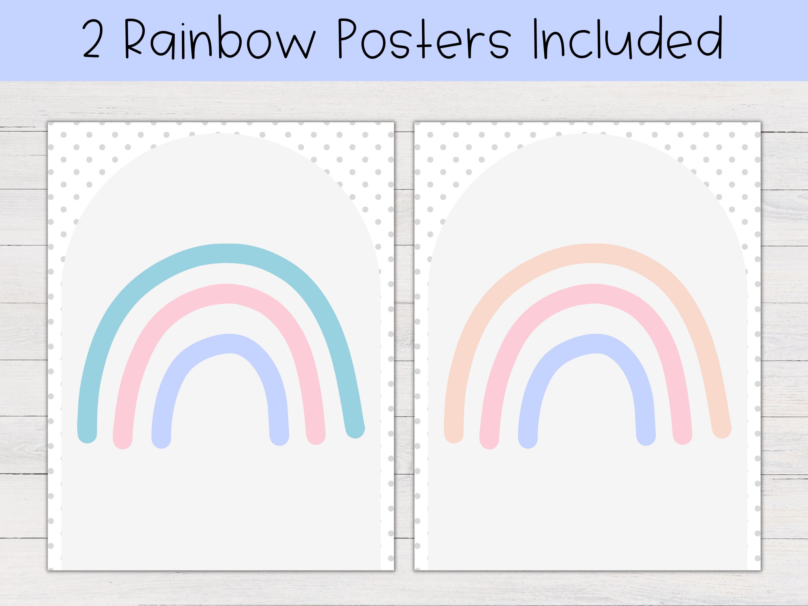 Pastel Rainbow Number Posters | Classroom Decor, 0-20, Number Posters ...