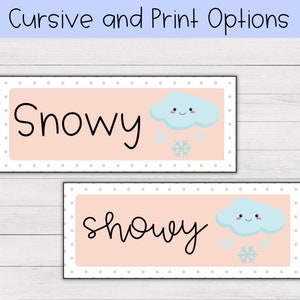 Pastel Rainbow Weather Labels | Classroom Decor, Polka Dots, Pastel ...
