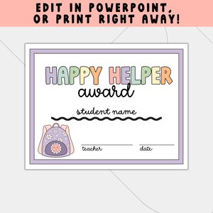 Editable and Printable End of the Year Award Certificates | Fun Student ...