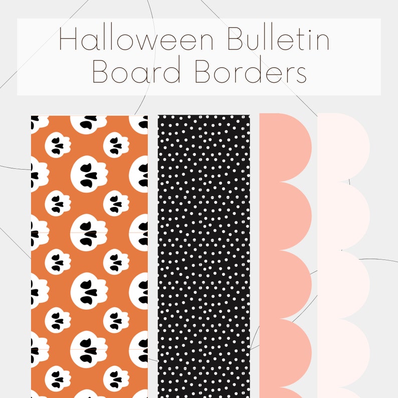 Halloween Bulletin Board Borders | Halloween Classroom Decor, Back to ...