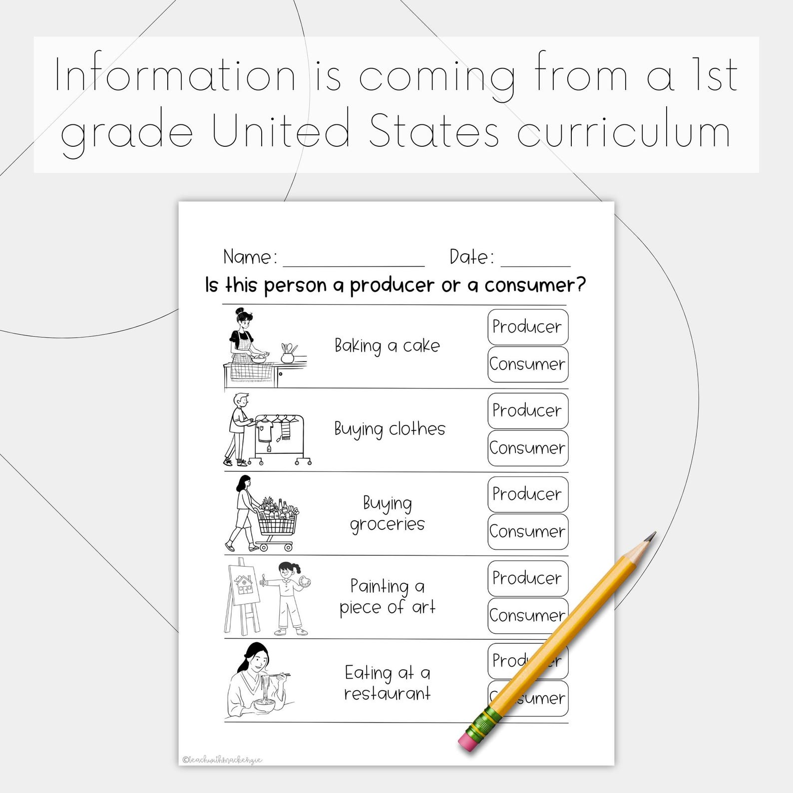 Producers and Consumers Worksheets for First Grade Worksheet ...