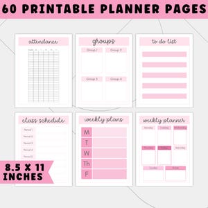 2025-2026 Teacher Planner Printable | Editable Teacher Planner PDF ...