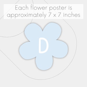 Daisy Alphabet Posters for Pastel Classroom Decor, Daisy ABC Signs for ...