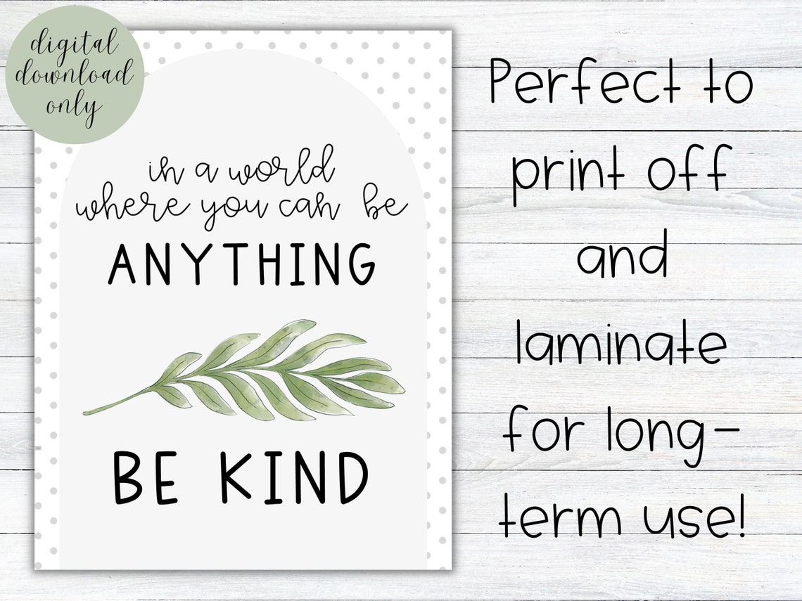 Modern Greenery Motivational Posters | Classroom Decor, Classroom ...
