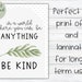 Modern Greenery Motivational Posters Classroom Decor - Etsy